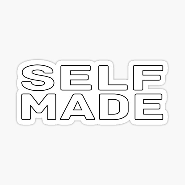 "Self-Made (transparent/light background)" Sticker for Sale by krinima ...