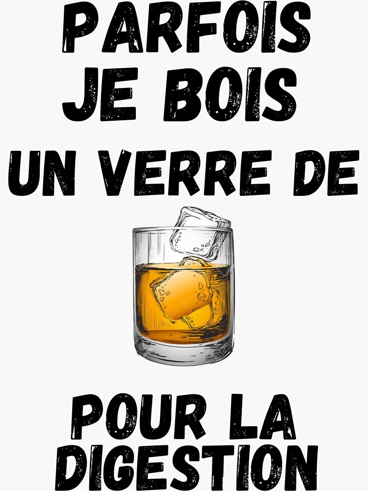 "A drink for digestion" Sticker by vladalex | Redbubble