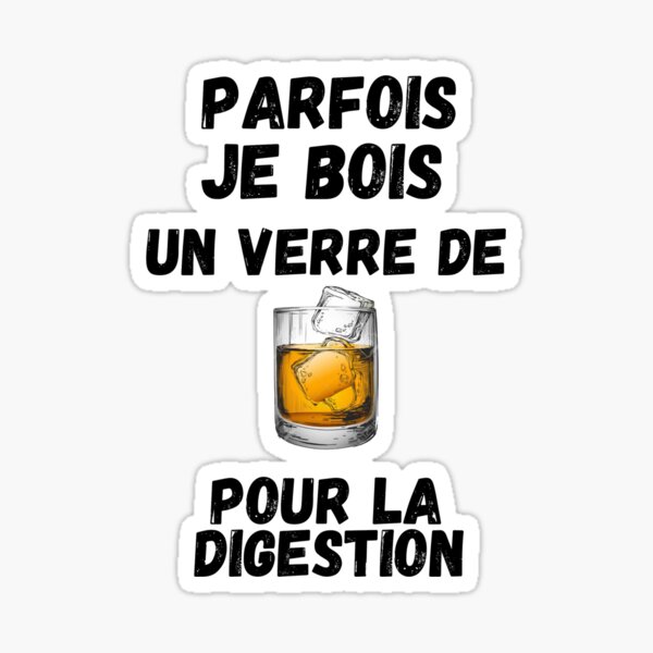 "A drink for digestion" Sticker by vladalex | Redbubble