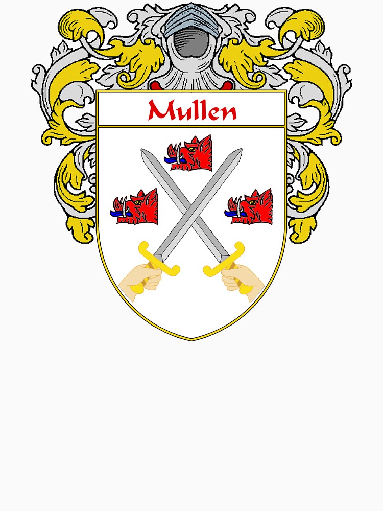 "Mullen Coat of Arms/Family Crest" T-shirt for Sale by IrishArms ...