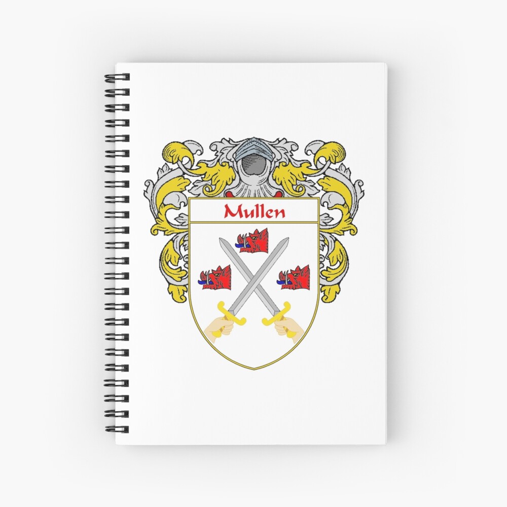 "Mullen Coat of Arms/Family Crest" Spiral Notebook by IrishArms | Redbubble