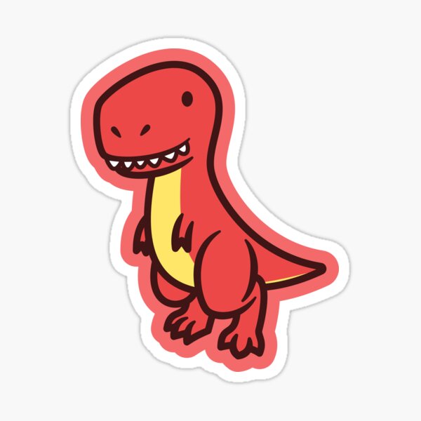 "Cute T-Rex" Sticker by Ghozi | Redbubble