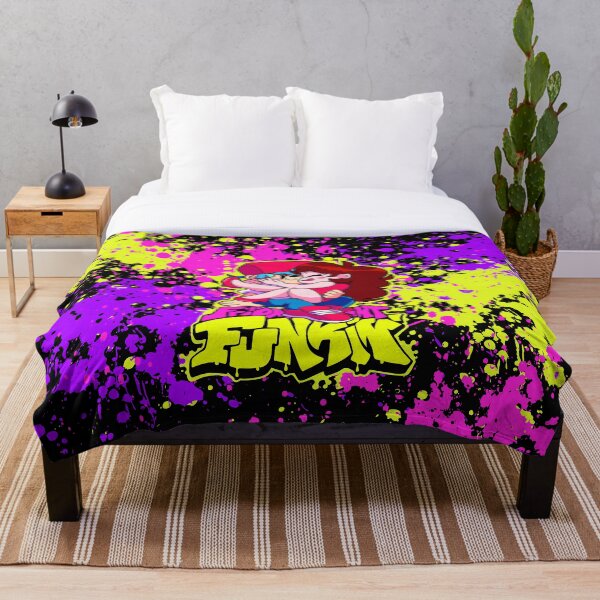 "Friday Night Funkin, Boyfriend & Girlfriend" Throw Blanket for Sale by ...