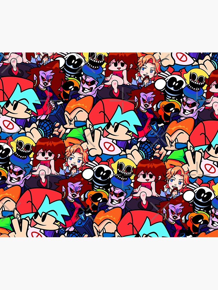 "Friday Night Funkin Collage" Throw Blanket for Sale by excusememood ...