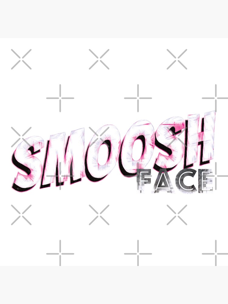 "Distressed Smoosh Face" Sticker for Sale by Beardycat | Redbubble