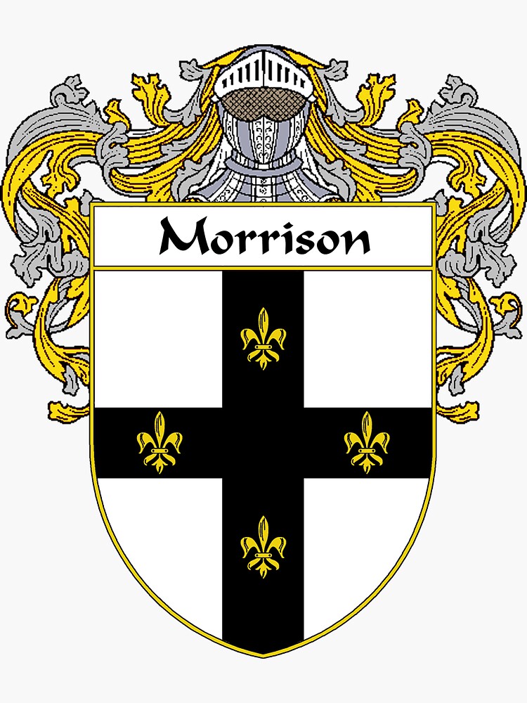 "Morrison Coat of Arms/Family Crest" Sticker for Sale by IrishArms ...