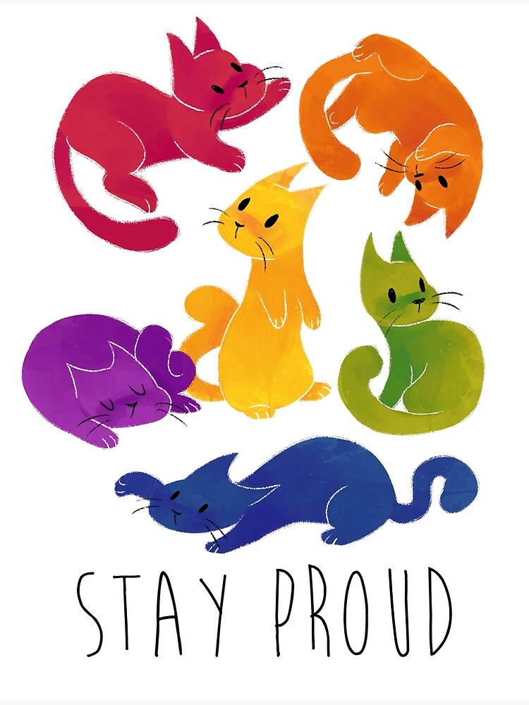 "LGBT + PRIDE CATS" Poster for Sale by Feyrah | Redbubble