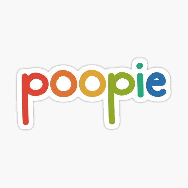 "poopie" Sticker by artvarkarts | Redbubble