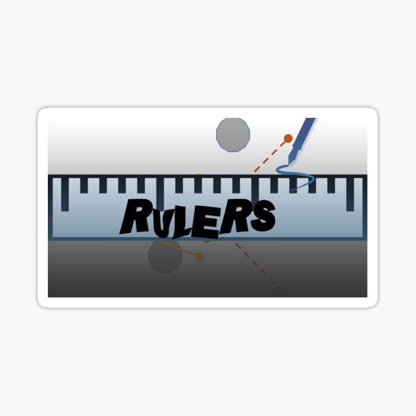"THE Best RULERS ?Alignment Ruler, L" Sticker for Sale by SAHdigital ...