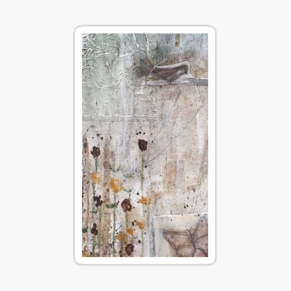 "Feathered Friend" Sticker for Sale by louiseartwork | Redbubble