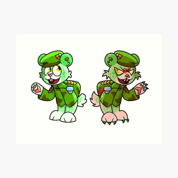 "Flippy / Fliqpy - Happy Tree Friends" Art Print by AlmaDash | Redbubble