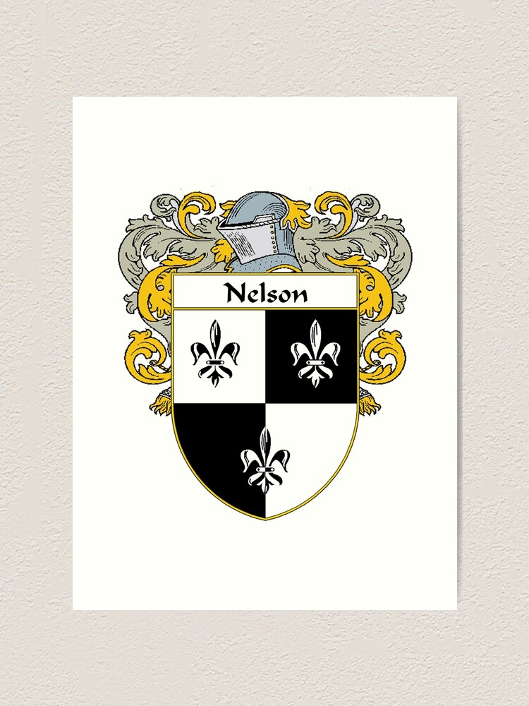 "Nelson Coat of Arms/Family Crest" Art Print for Sale by IrishArms ...
