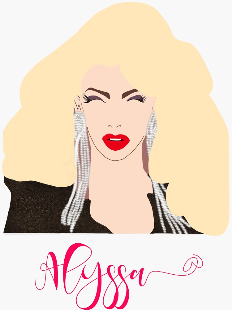 "Alyssa Edwards" Sticker by Shirtgame | Redbubble