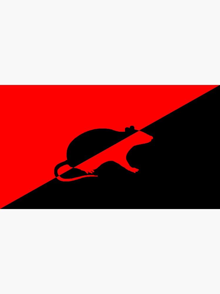 "Anarchoratism Rat Flag" Sticker for Sale by PlasmaDunk | Redbubble