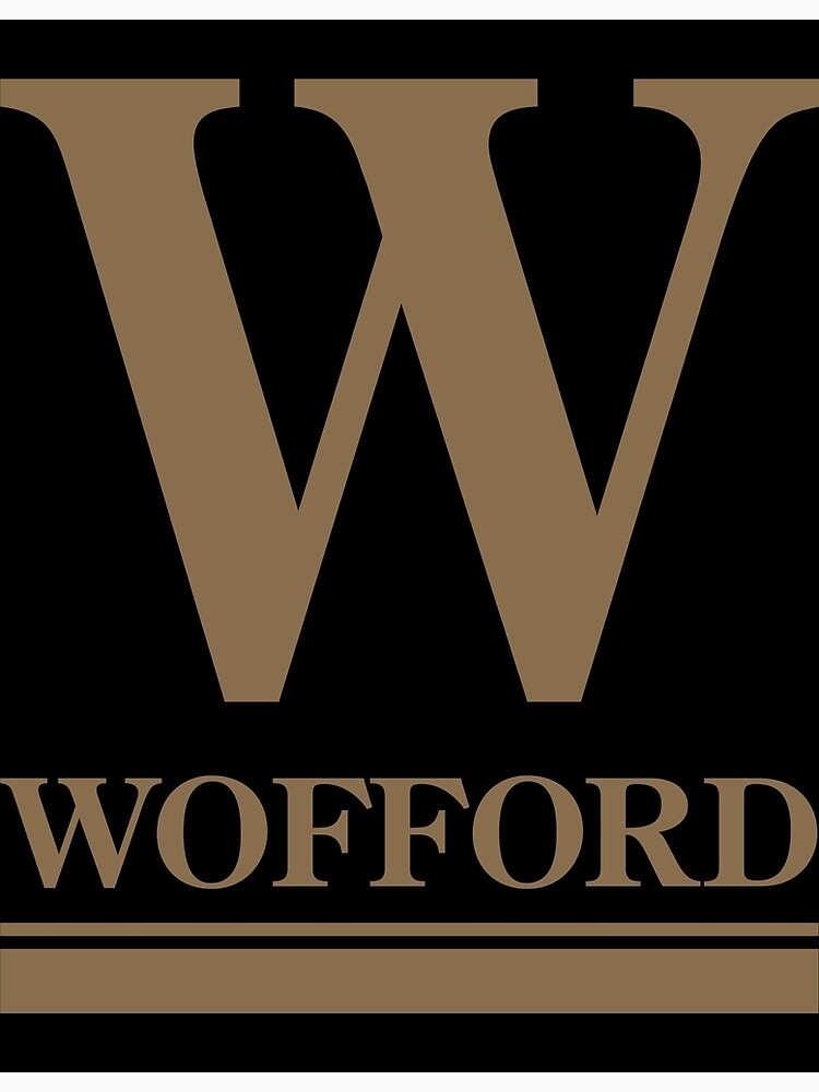 "The Wofford wordmark Iconic" Poster by baflowpedia | Redbubble