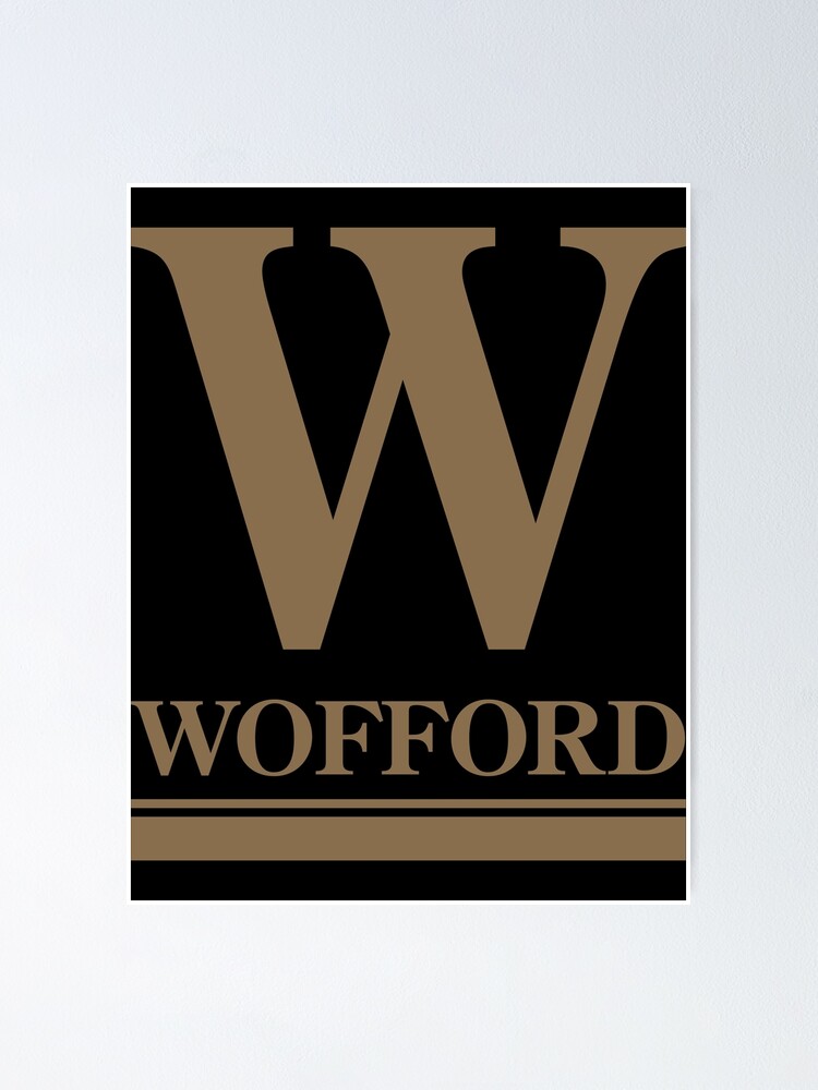 "The Wofford wordmark Iconic" Poster by baflowpedia | Redbubble