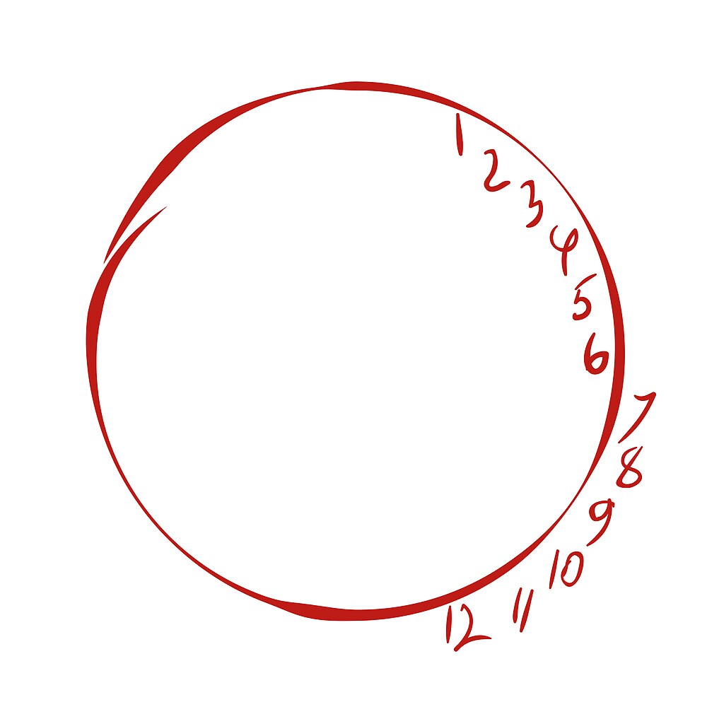 "Will Graham Clock Drawing from Hannibal" by Cosmin Serban | Redbubble