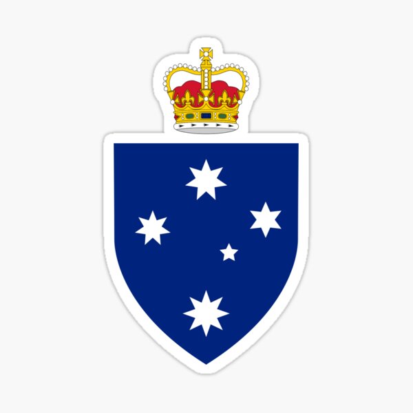 "State Badge of Victoria, Australia" Sticker by Shav | Redbubble