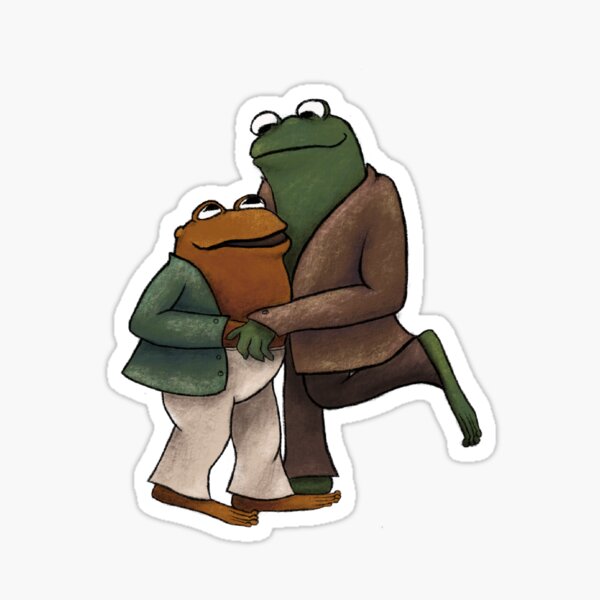 "Frog and Toad " Sticker for Sale by morganashleigh | Redbubble