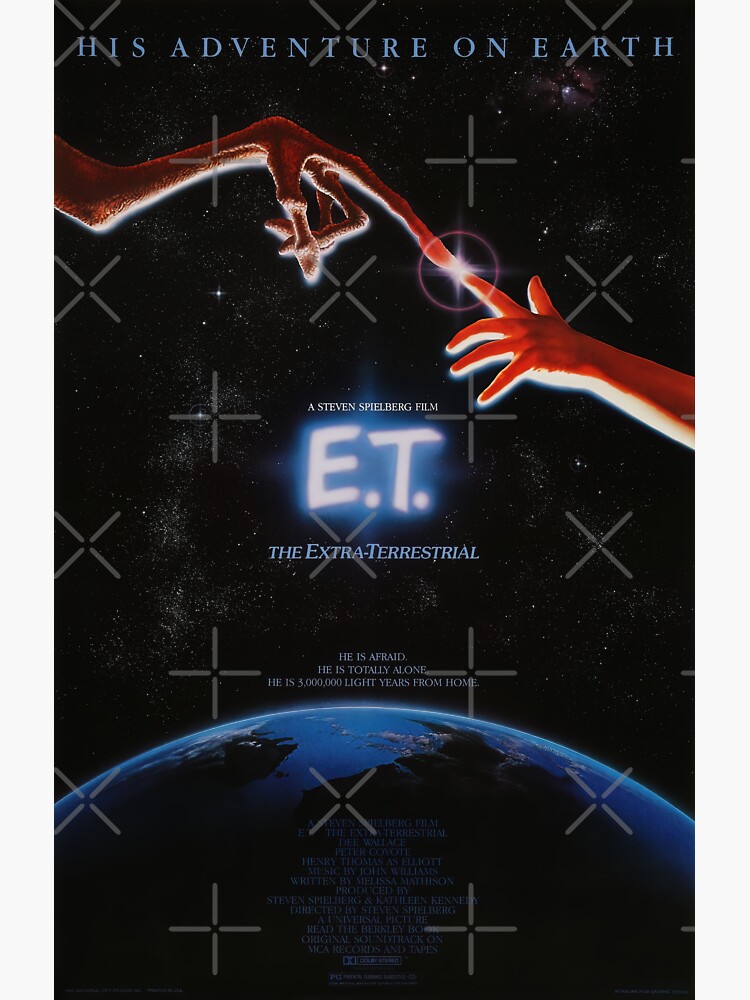 "E.T. The Extra-Terrestrial Poster" Sticker by fdfv | Redbubble