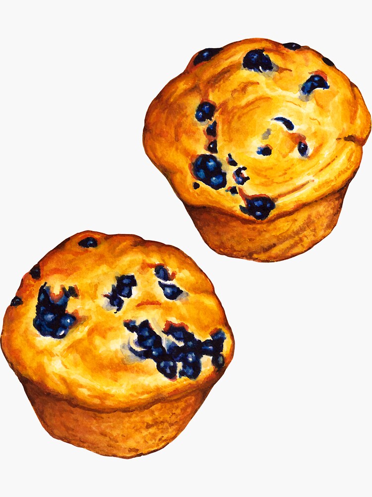 "Blueberry Muffin Pattern" Sticker for Sale by KellyGilleran | Redbubble