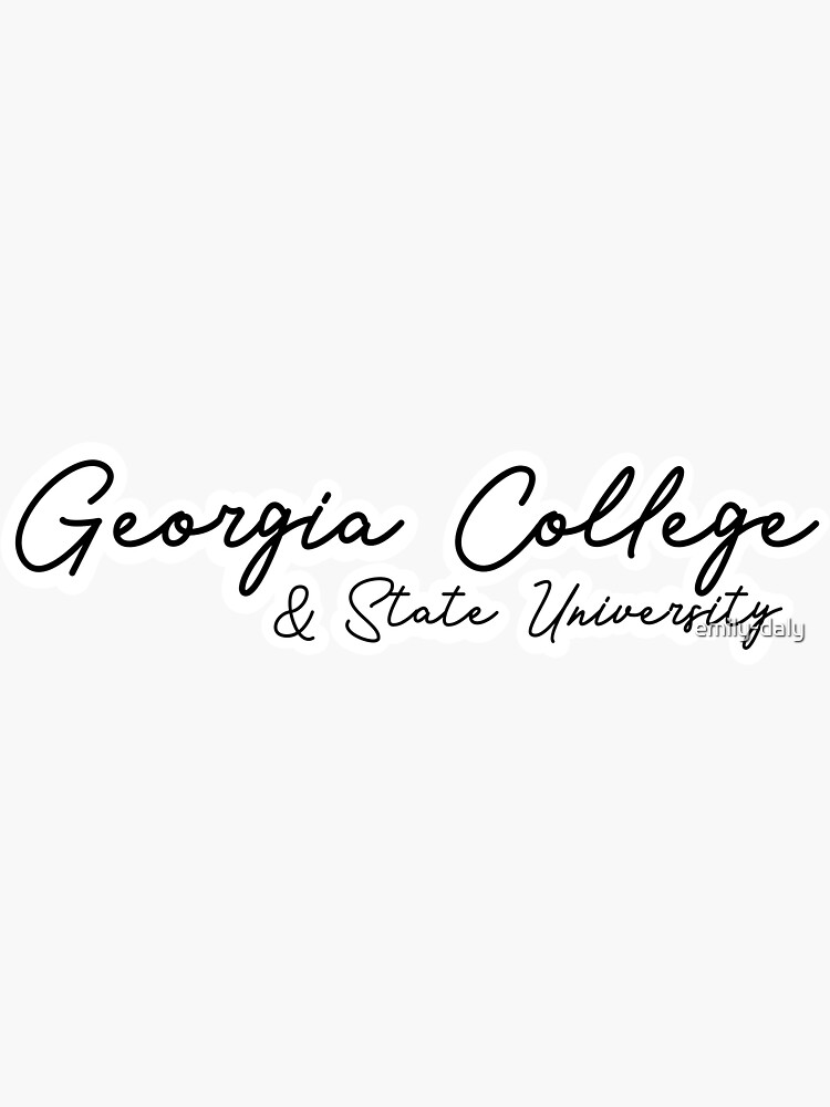 "Georgia College & State University" Sticker for Sale by emily-daly ...