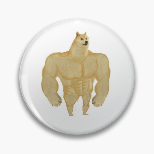"Swole Bodybuilder Doge vs cheems MEME " Pin by Keles | Redbubble