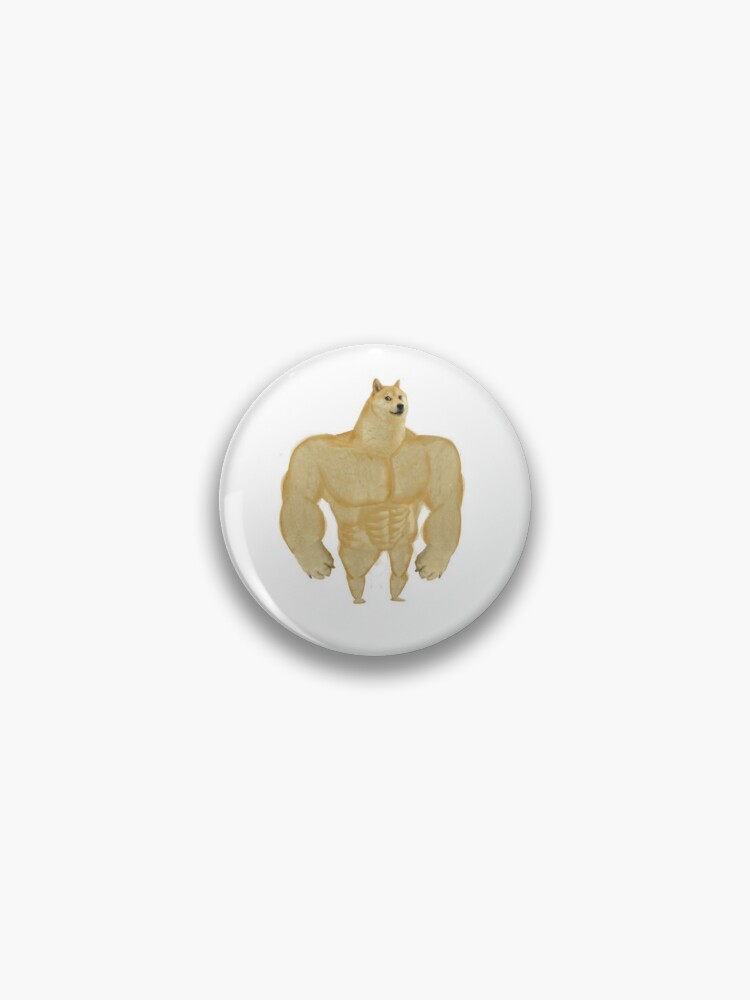 "Swole Bodybuilder Doge vs cheems MEME " Pin by Keles | Redbubble