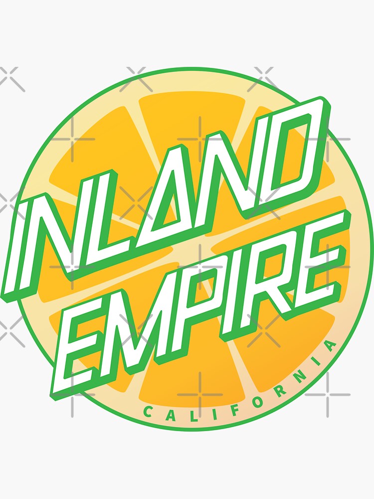 "Inland Empire California "SKATE" white text and oranges green circle ...