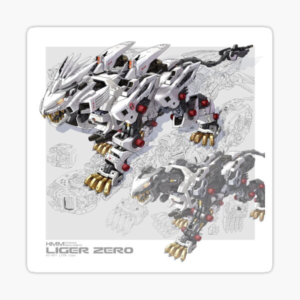"Liger Zero" Sticker by BeeRyeCrafts | Redbubble