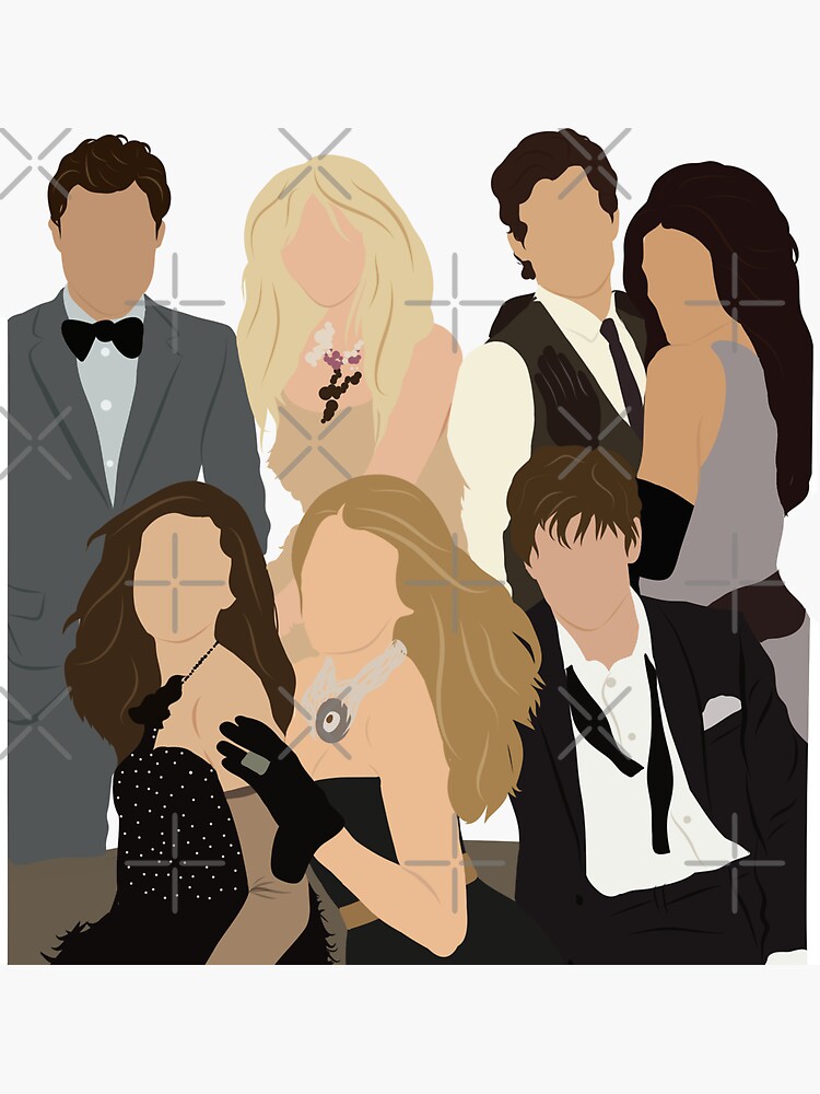 "Gossip girl" Sticker by Alfonchappel | Redbubble