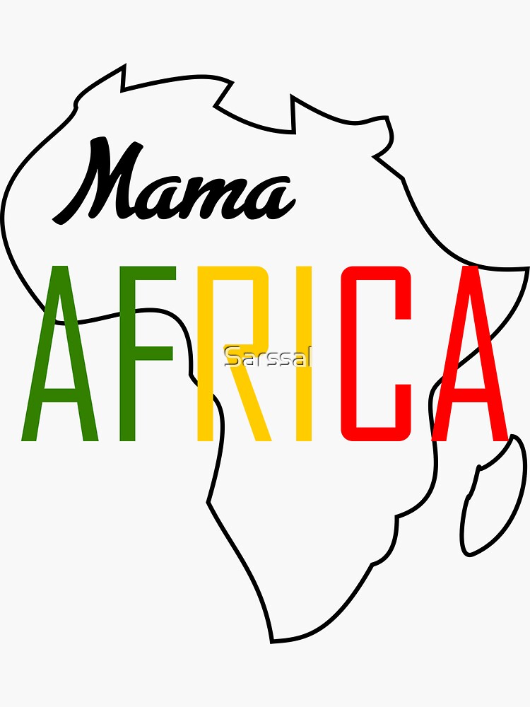 "Mama Africa" Sticker for Sale by Sarssal | Redbubble