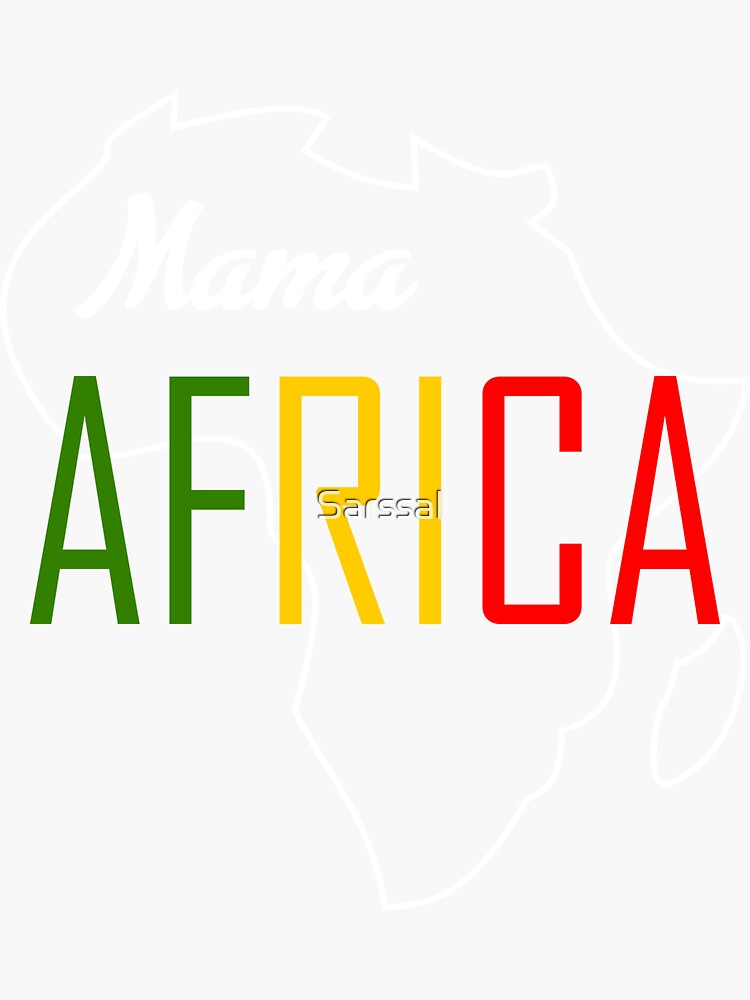 "Mama Africa" Sticker for Sale by Sarssal | Redbubble