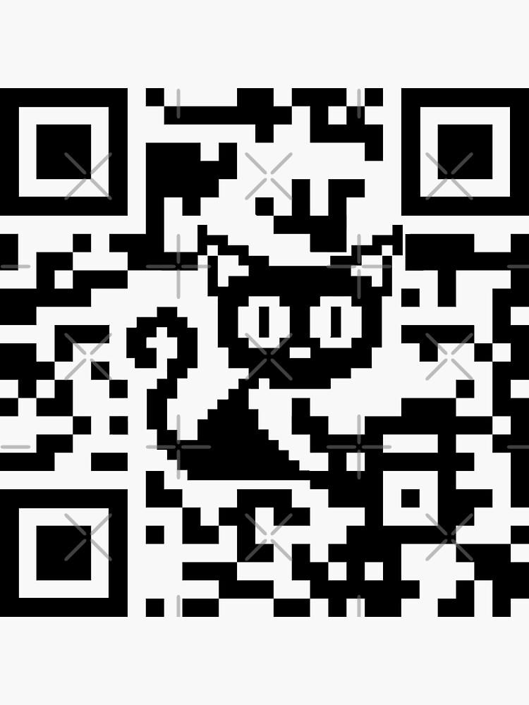 "QR Code Generator - QR Cat" Sticker for Sale by Fibanacci | Redbubble