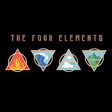 "The Four Elements" Sticker for Sale by infleims | Redbubble