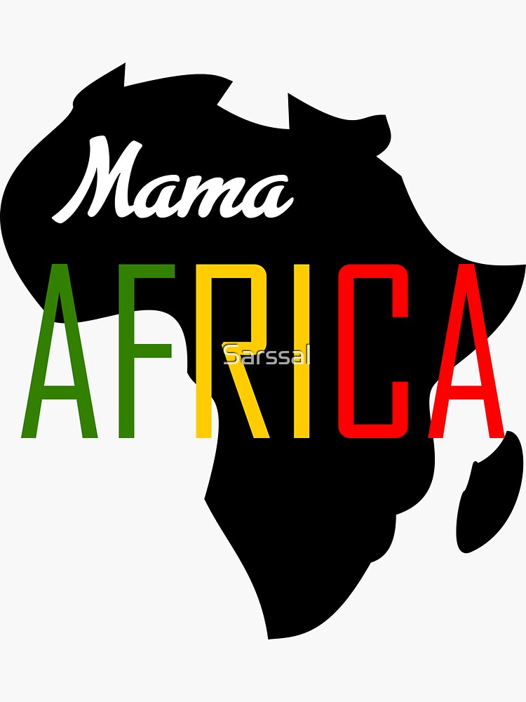 "Mama Africa" Sticker for Sale by Sarssal | Redbubble