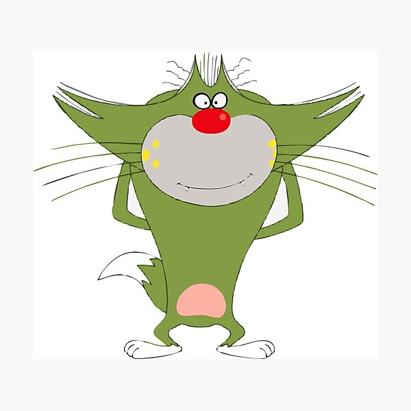 "Jack Vektor Oggy und die Kakerlaken" Fotodruck von Rodriqueb | Redbubble