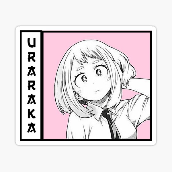 "uraraka ochako" Sticker for Sale by rays95 | Redbubble
