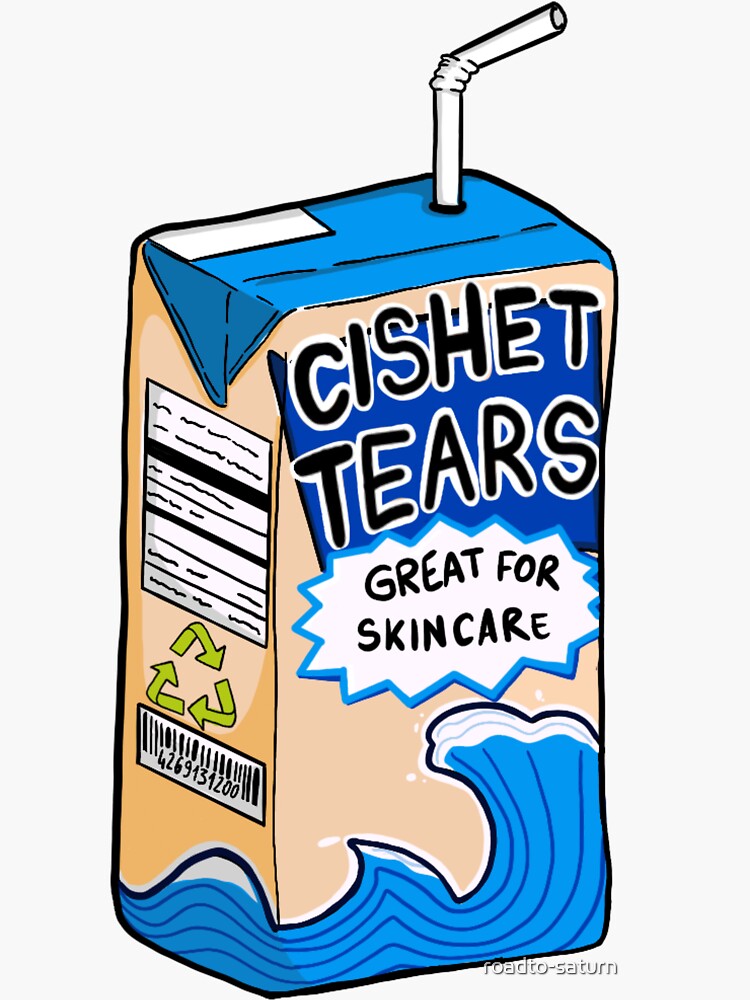 "Cishet tears" Sticker for Sale by roadto-saturn | Redbubble