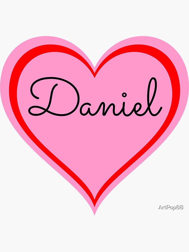 "Daniel" Sticker for Sale by ArtPop88 | Redbubble