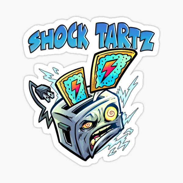 "Shock Tartz" Sticker for Sale by MFThoughts | Redbubble