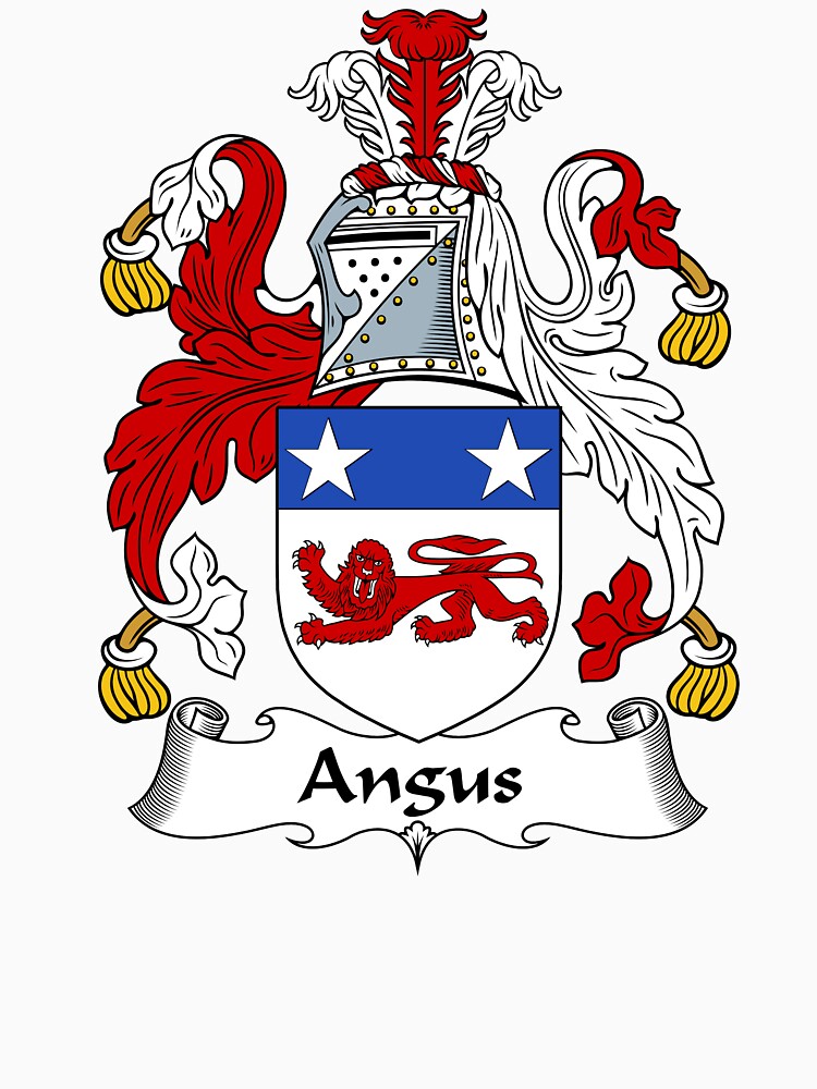 "Angus Coat of Arms / Angus Family Crest" T-shirt by ScotlandForever ...