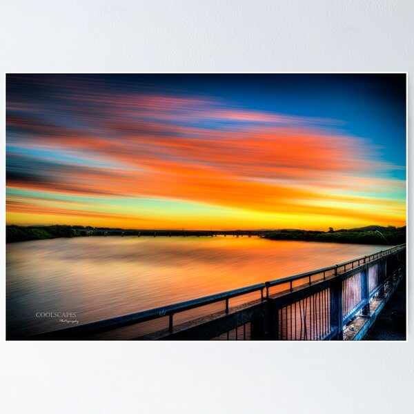 "Pioneer River Sunset - Mackay, Qld" Poster for Sale by Coolscapes ...