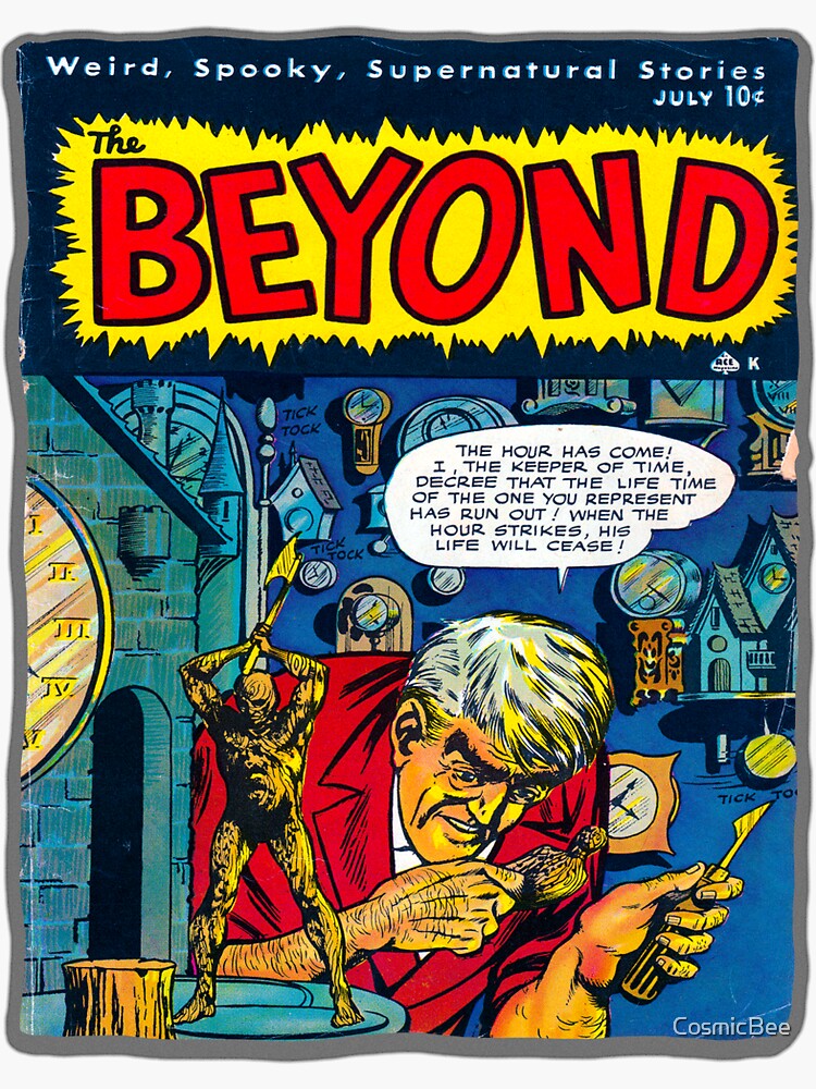 "Beyond Comics - Vintage Comic Book Cover" Sticker for Sale by ...