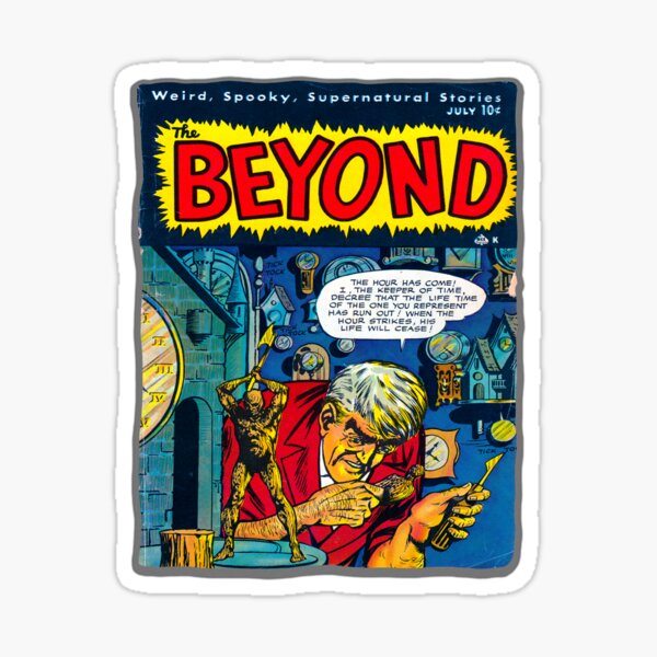 "Beyond Comics - Vintage Comic Book Cover" Sticker for Sale by ...