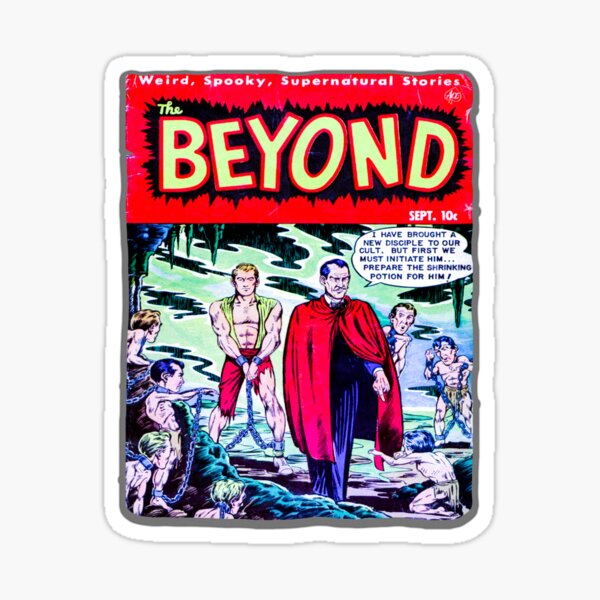 "Beyond Comics - Vintage Comic Book Cover" Sticker for Sale by ...