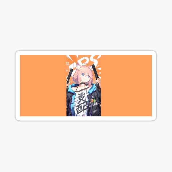 "Anime girl with gun" Sticker by lukipuk1 | Redbubble