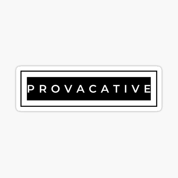 "Provacative!" Sticker by Byoudesigns | Redbubble