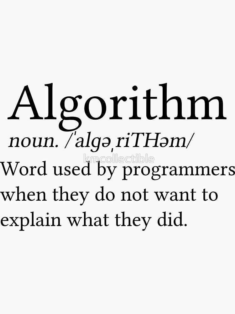 "Funny Algorithm Definition Shirt Programmer Gift Coding Gift Data ...