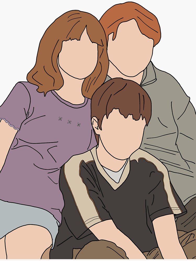 "The classic trio" Sticker by Aziales | Redbubble